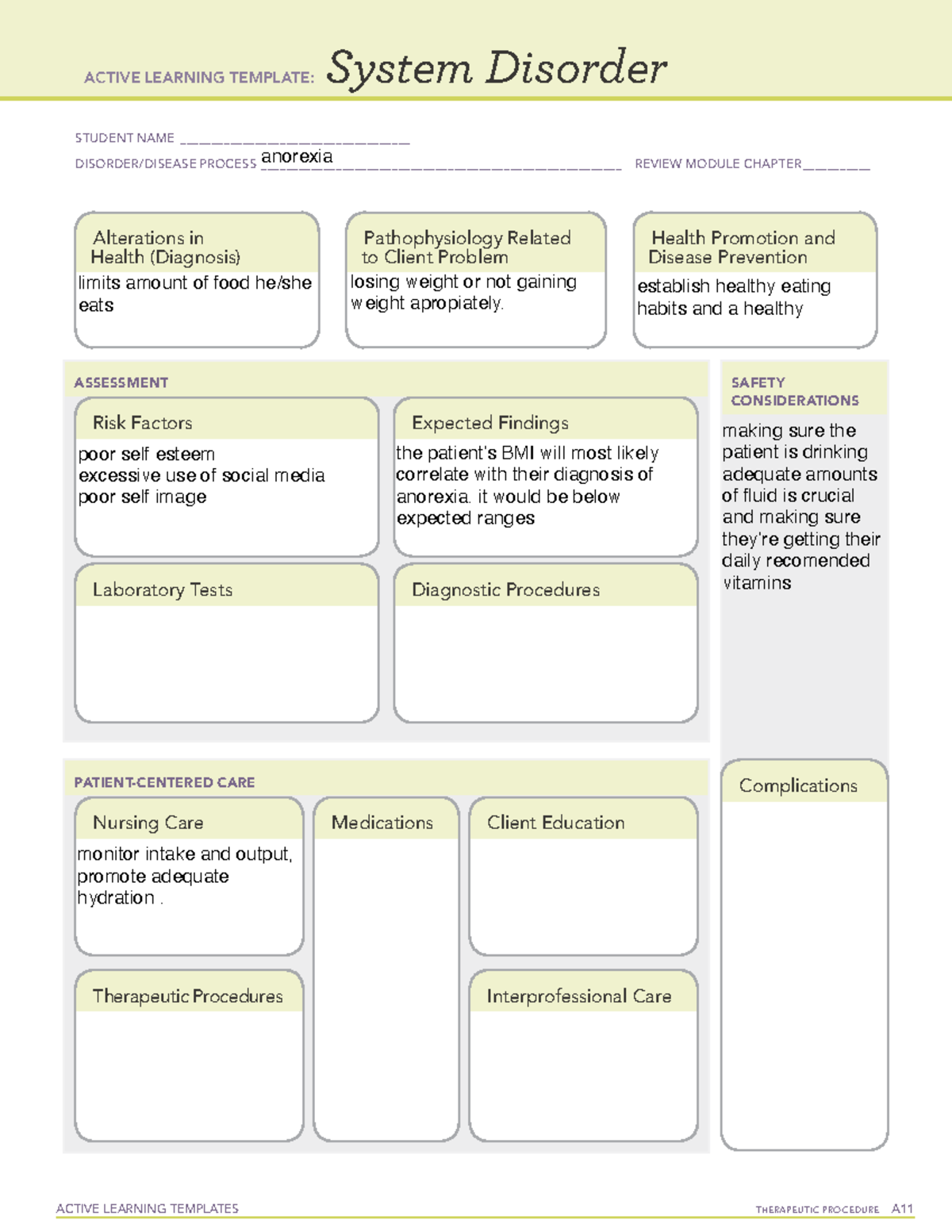 Active Learning Template sys Dis - ACTIVE LEARNING TEMPLATES ...