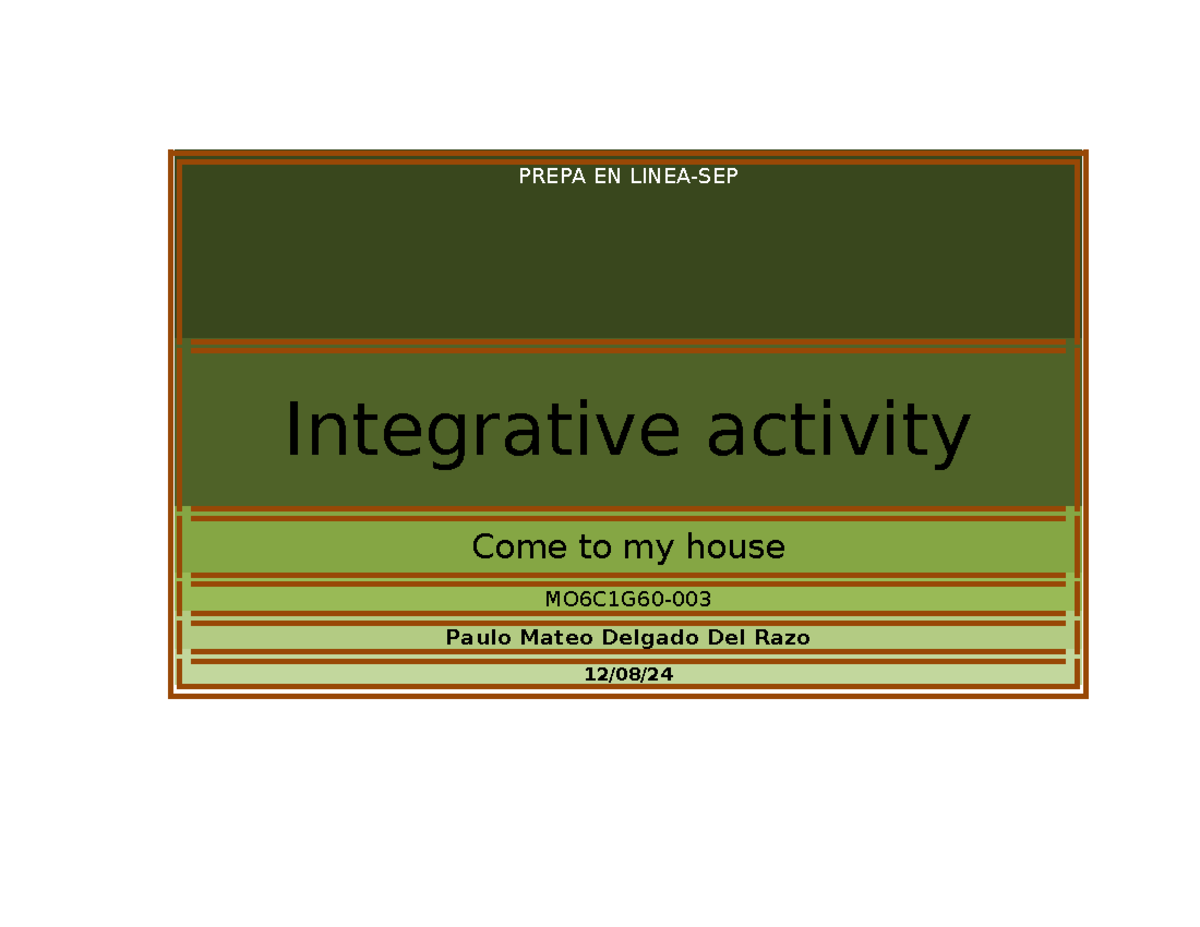 Activiad integradora 4 modulo 6 - PREPA EN LINEA-SEP Integrative ...