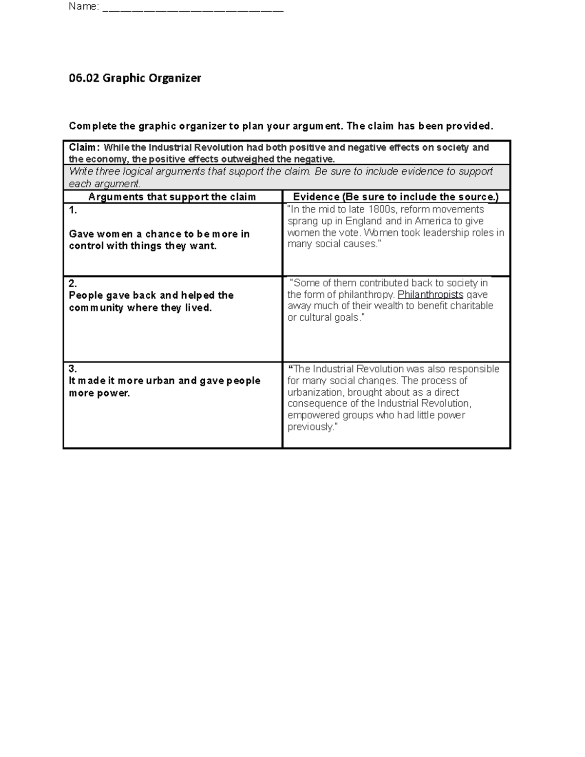 6.02 u.s government - Name: _______________________________ 06 Graphic ...