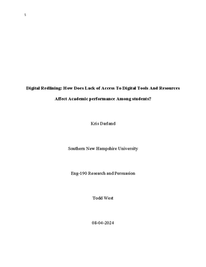 Eng190 Project draft-2 - Digital Redlining: How does lack of access to ...