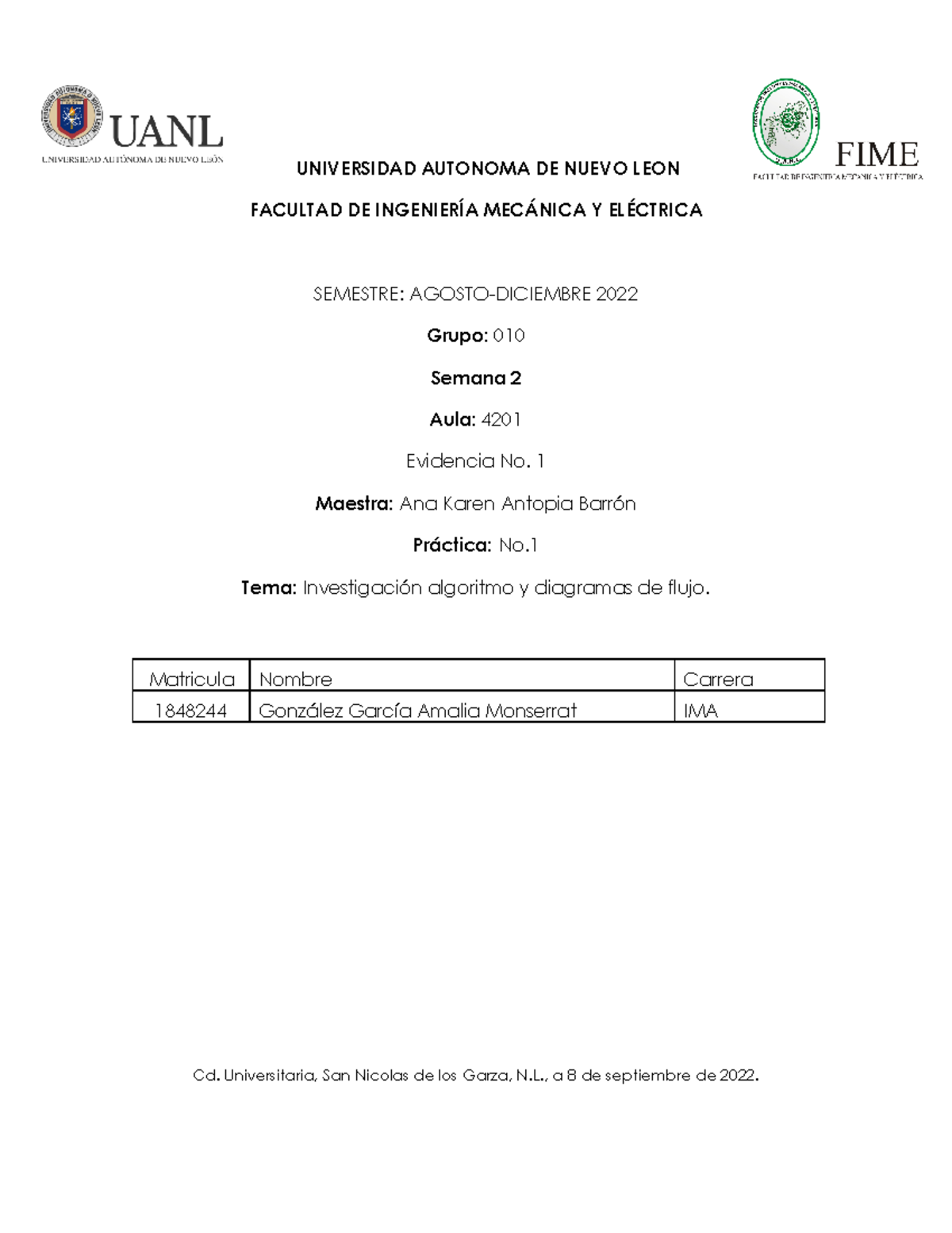 Programacion visual evidencia 1 - UNIVERSIDAD AUTONOMA DE NUEVO LEON FACULTAD DE INGENIERÕA MEC ...