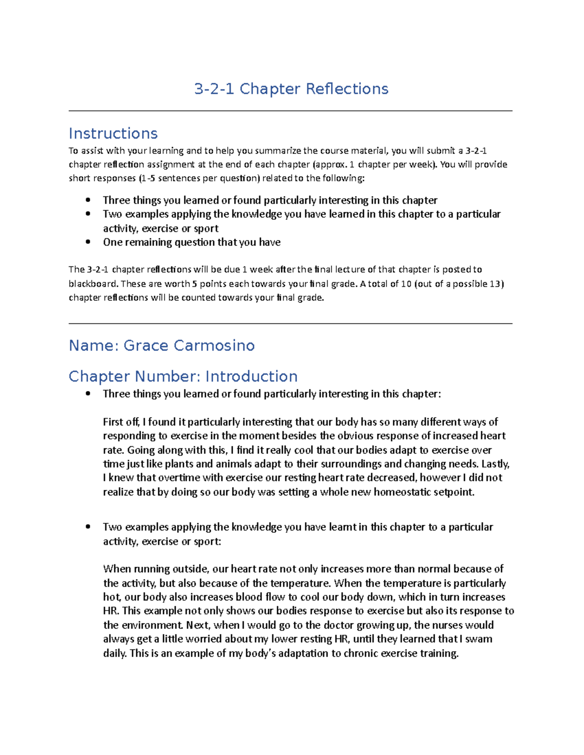 3-2-1 Chapter reflections Introduction - 3-2-1 Chapter Reflections ...