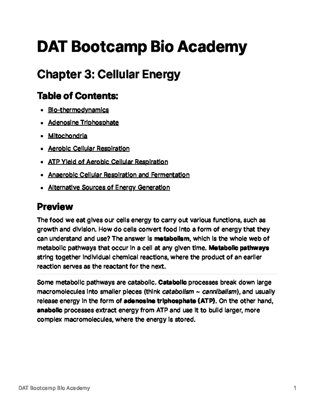 Ch. 3 - Chapter summaries from the General and Molecular biology book ...