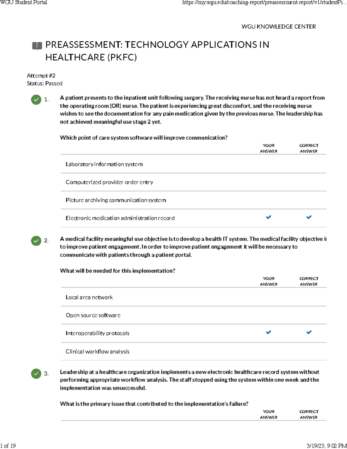 PA - Pre-Asessment - Passed - PREASSESSMENT: TECHNOLOGY APPLICATIONS IN ...