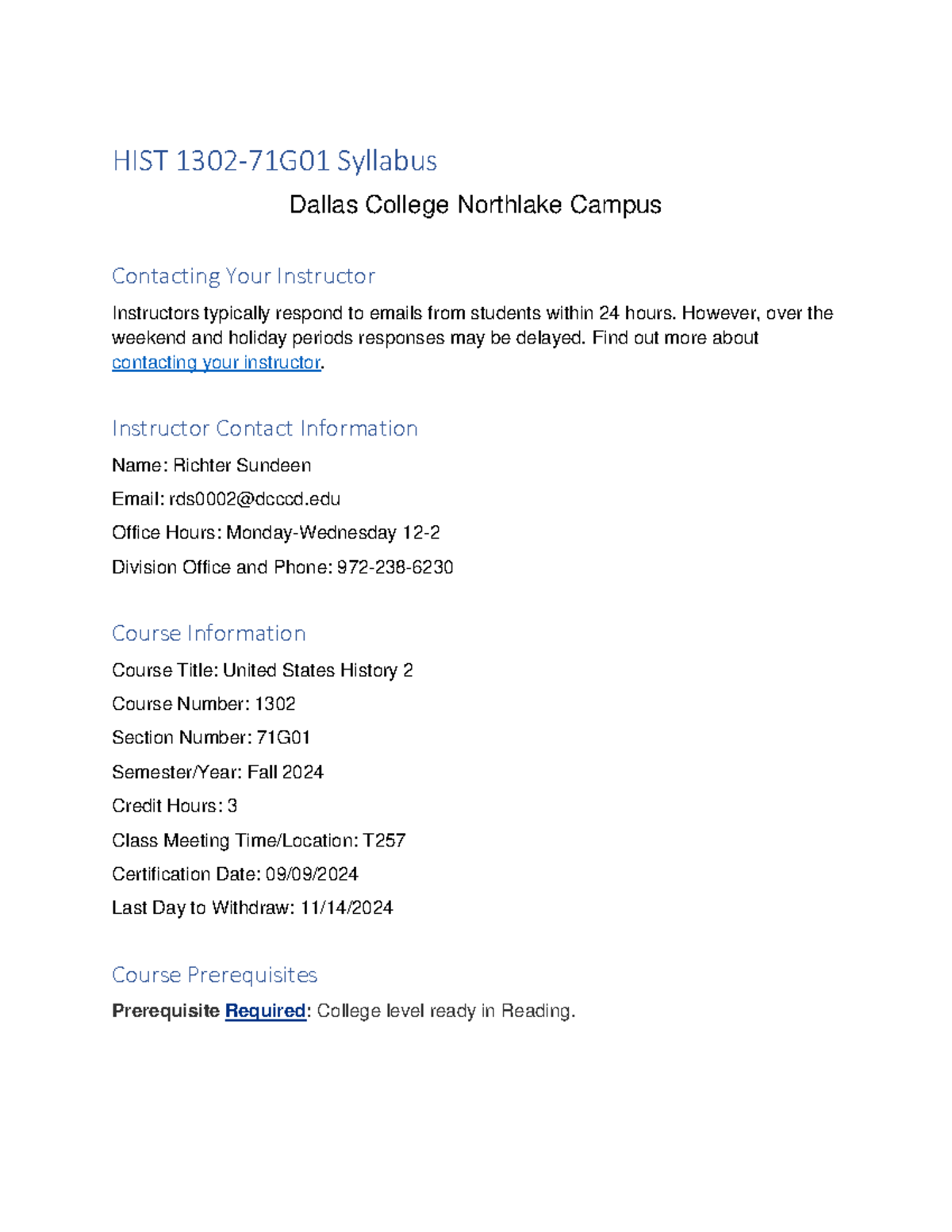 HIST-1302-71G01 - sssss - HIST 1302- 71 G01 Syllabus Dallas College ...
