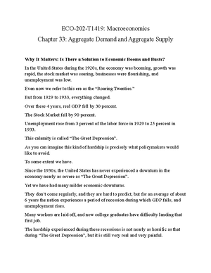 [Solved] Is it true the model of aggregate demand and aggregate supply is - Macroeconomics ...