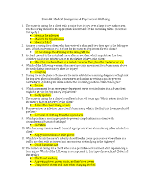 Mark K Yellow WB P2 - Mark K practice nclex - NUR 114 - Studocu