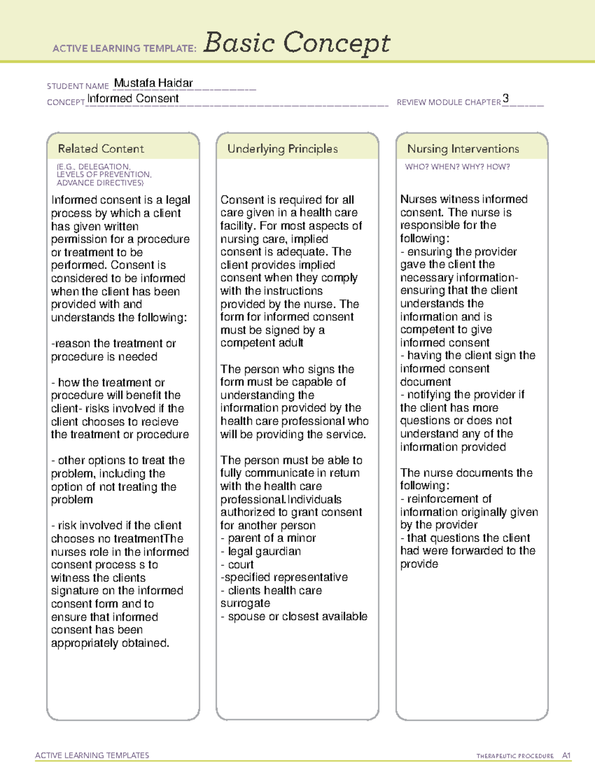 Active Learning Template Basic Concept 1 - EDUC 604 - ACTIVE LEARNING ...