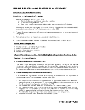 Module 1 Fundamentals of Auditing - MODULE 1: FUNDAMENTAL OF AUDITING ...