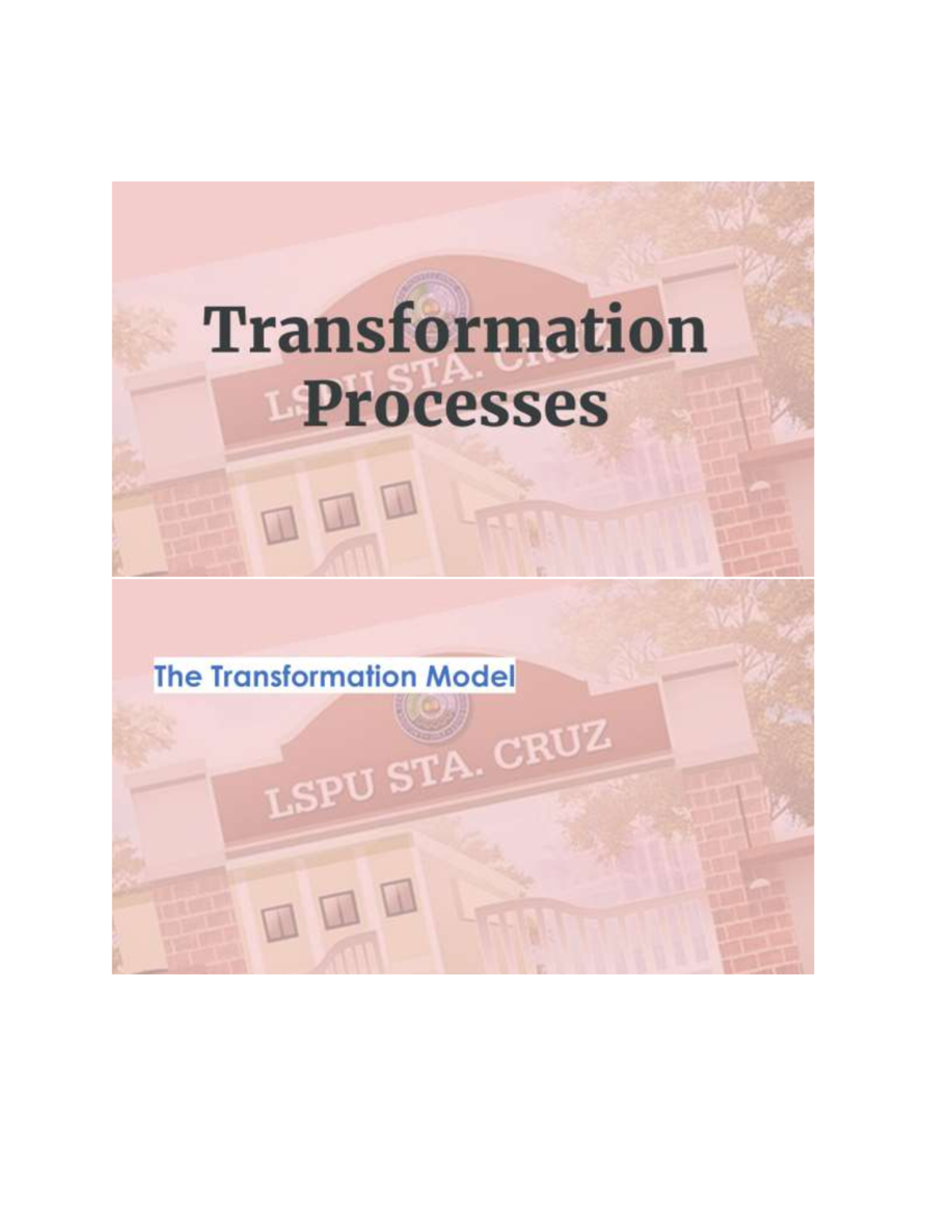 3 Transformation Processes - Hospitality Management - Studocu