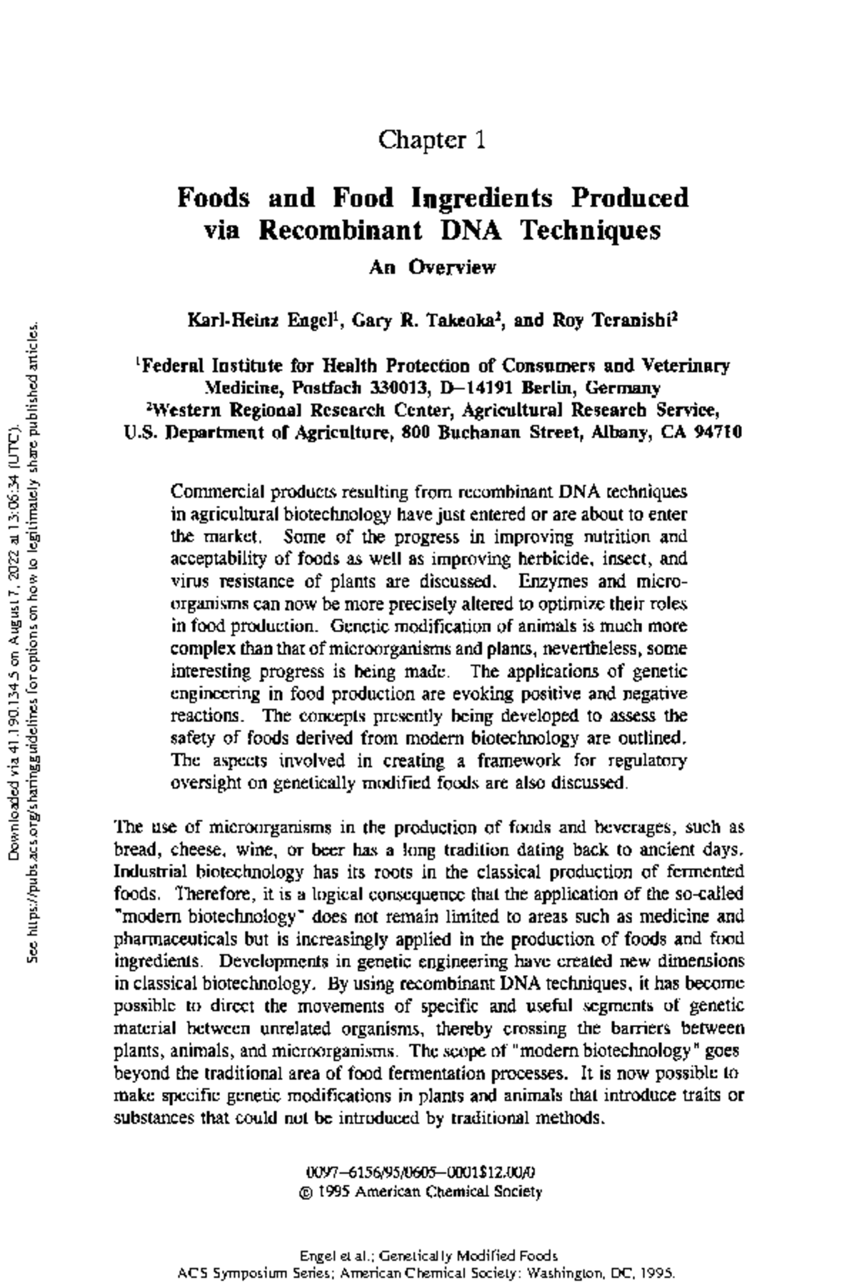 Foods and Food Ingredients Produced - Takeoka 2 , and Roy Teranishi 2 1 ...