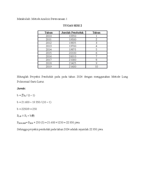 Perhitungan dengan Koefisien korelasi Tau – b Kendall - Matakuliah : TPL206 – Metode Analisis ...