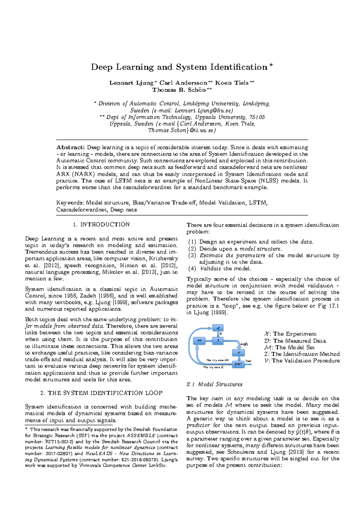 Deep Learning and System Identification - Deep Learning and System ...