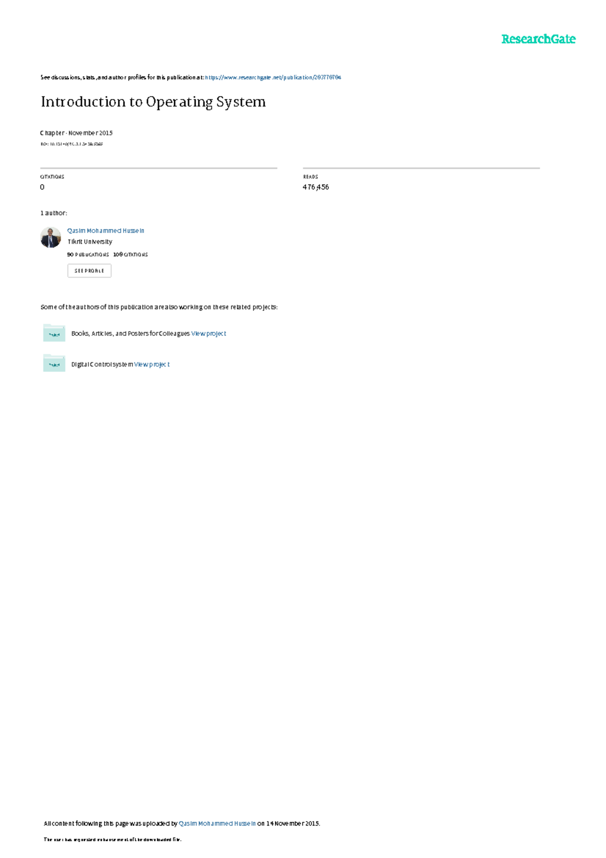 1operatingsystem Part 1 - See discussions, stats, and author profiles ...
