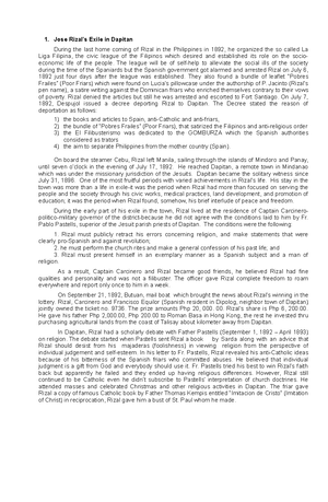 Chapter 25 Rizal’s Last Homecoming and Trial By Spanish Military Court ...