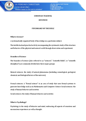 Review Notes to RFBT - Highlights on the Syllabus for Regulatory ...