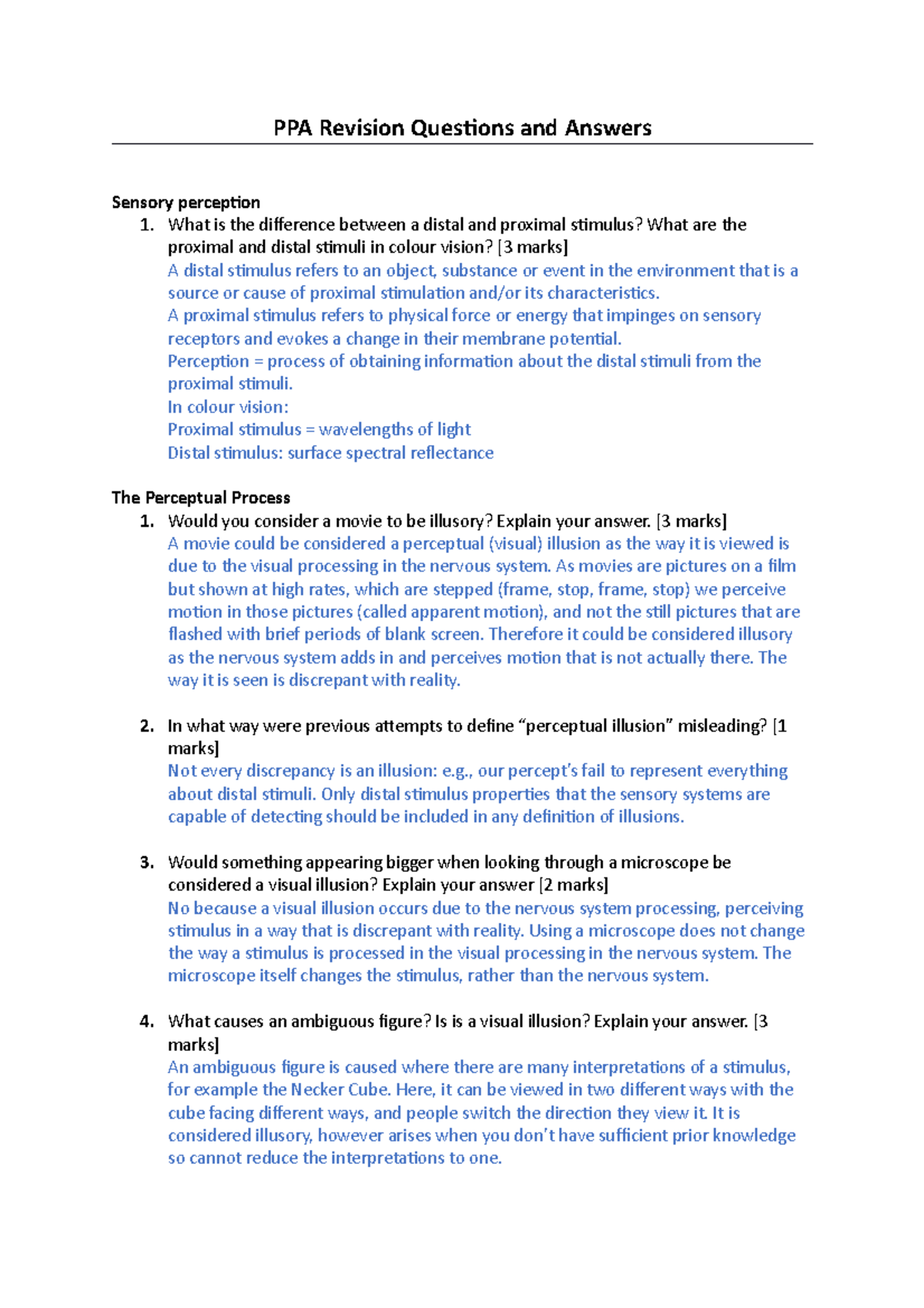 PPA revision questions - What is the difference between a distal and ...