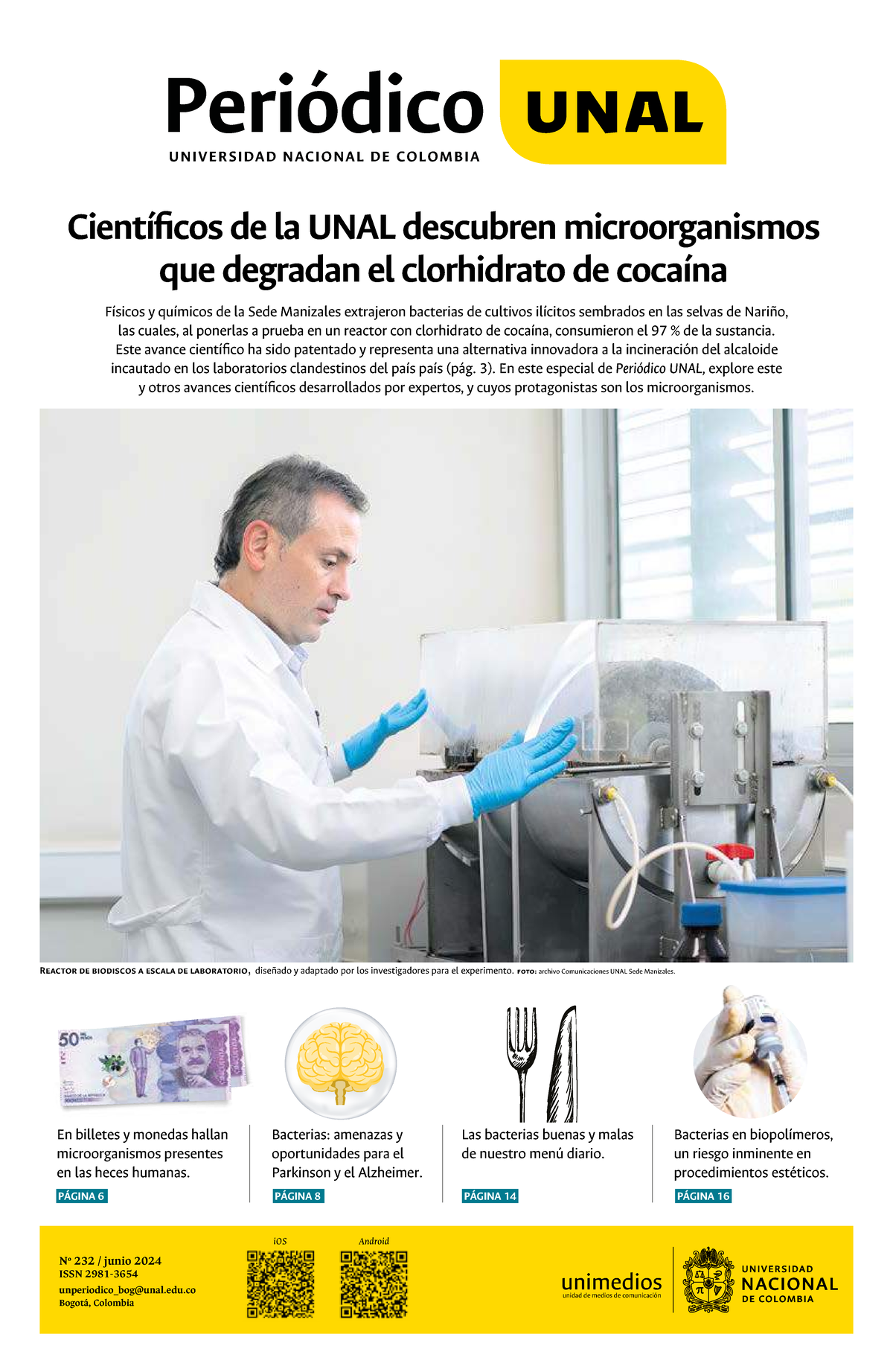 Periodico UNAL-232 - .... - iOS Android ISSN 2981- unperiodico_bog@unal.edu Bogotá, Colombia Nº ...