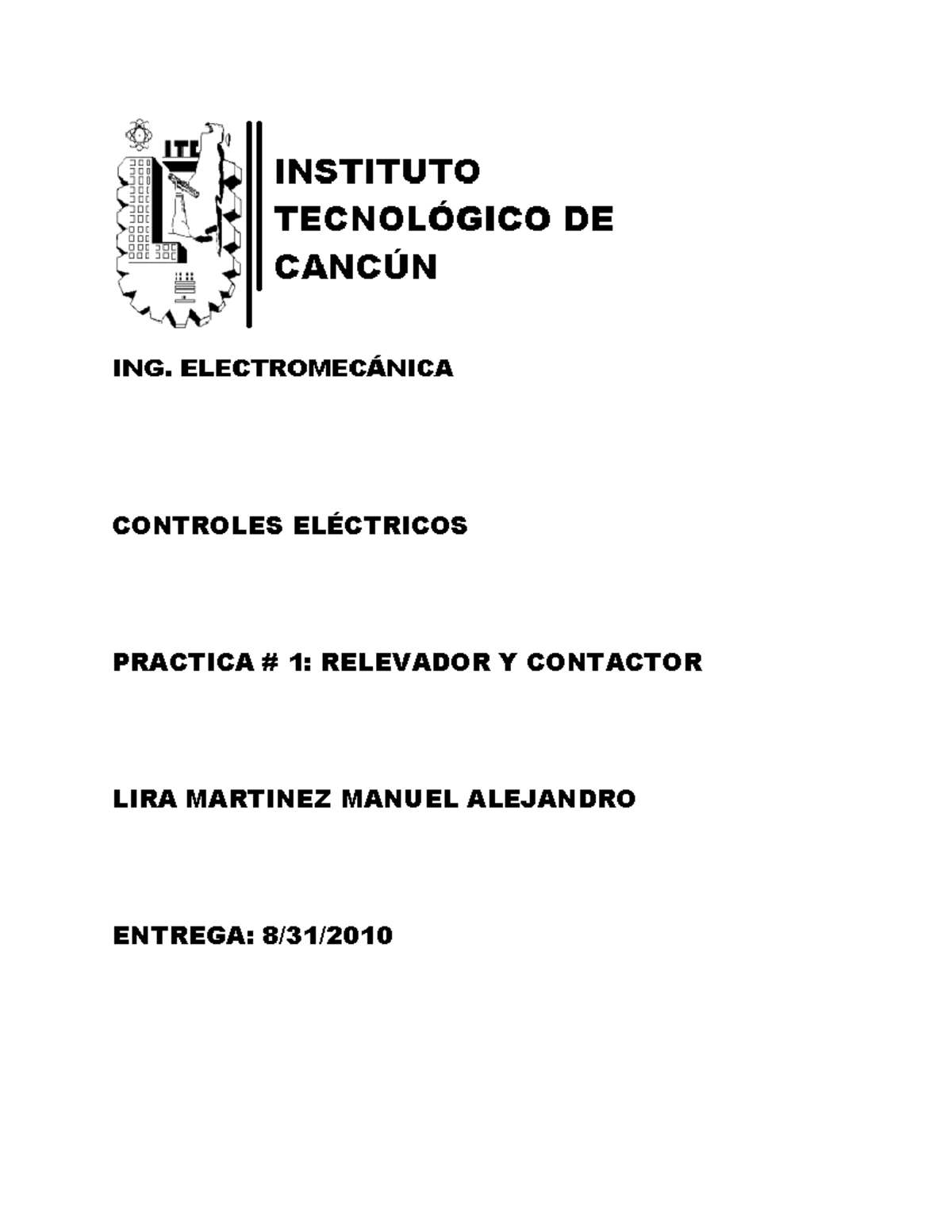 Relevadores-y-contactores - CONTROLES ELÉCTRICOS PRACTICA # 1 ...