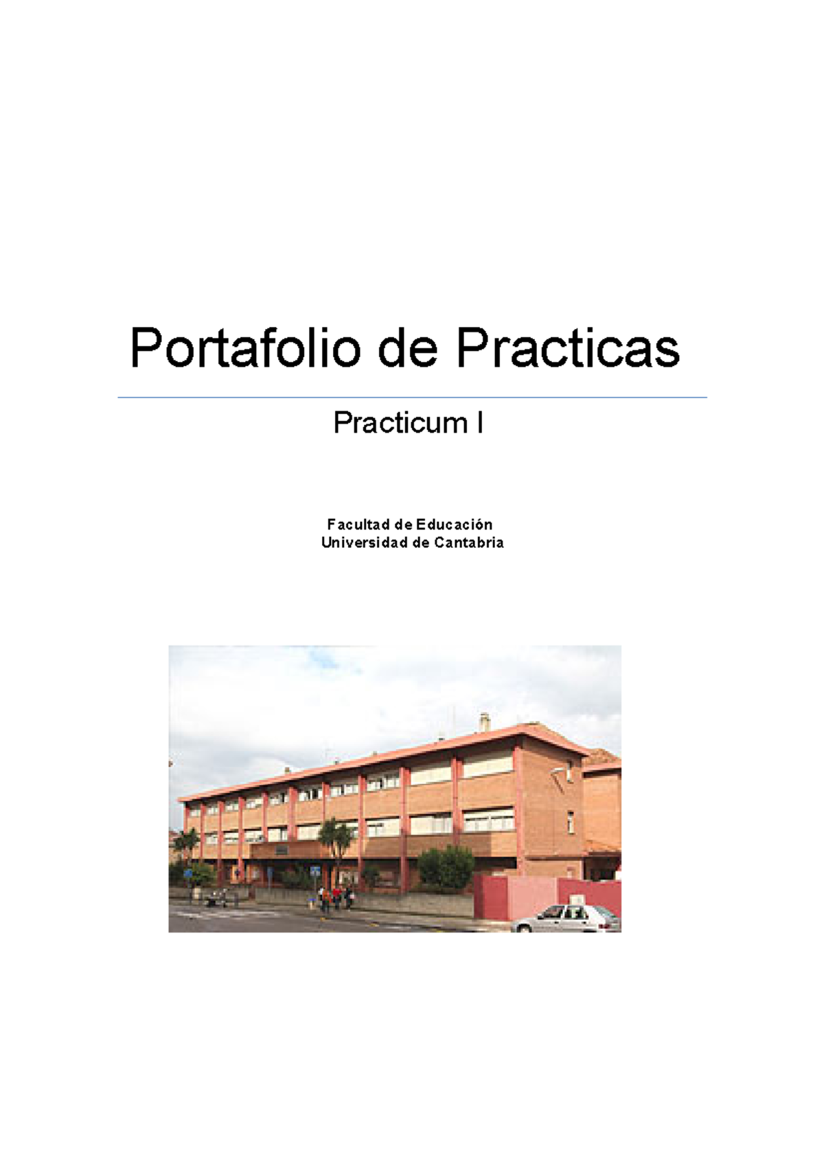Modelo de trabajo de diario de Practicum I. - Portafolio de Practicas Practicum I Facultad de ...