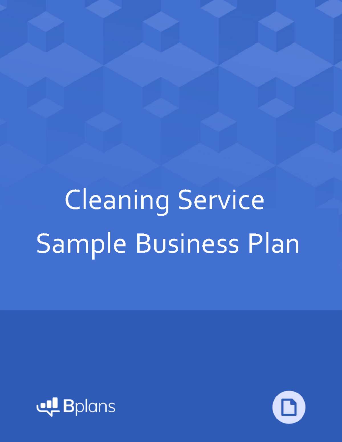 Business plan example - Cleaning Service Sample Business Plan Table of ...