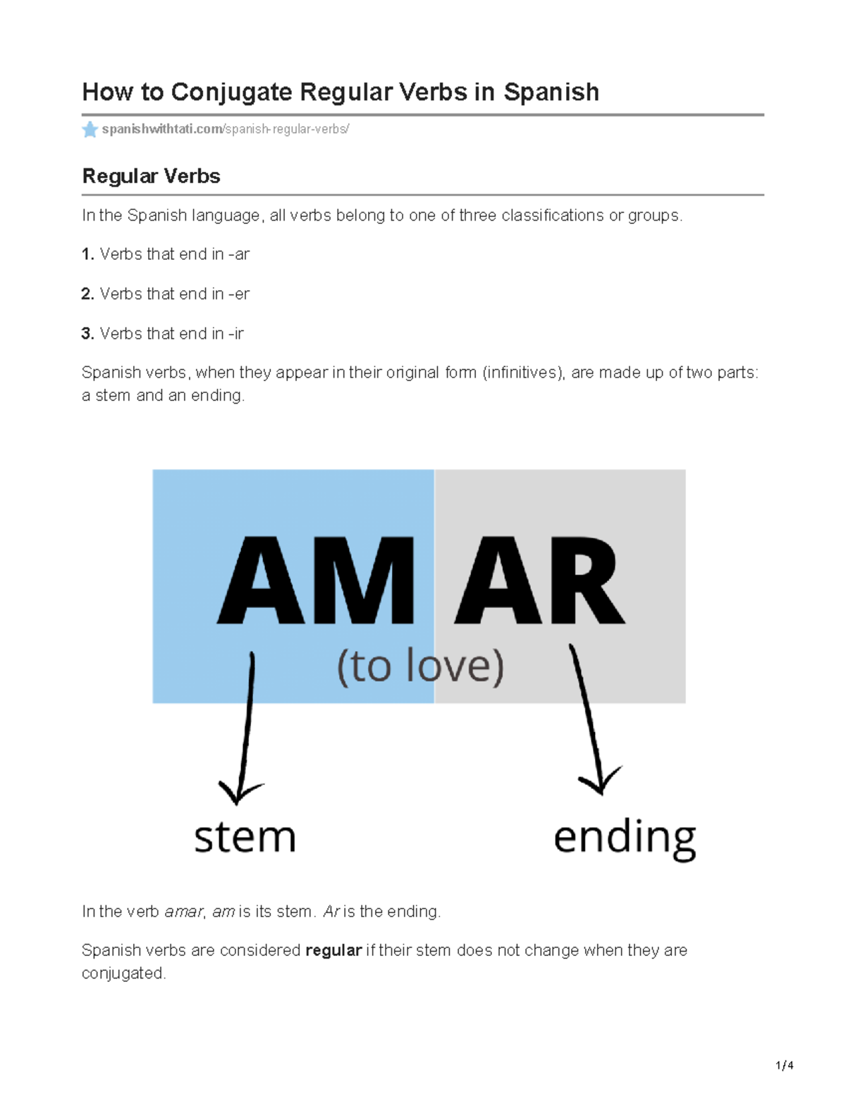 18-Regular Verbs-05-03-2024 - How to Conjugate Regular Verbs in Spanish ...