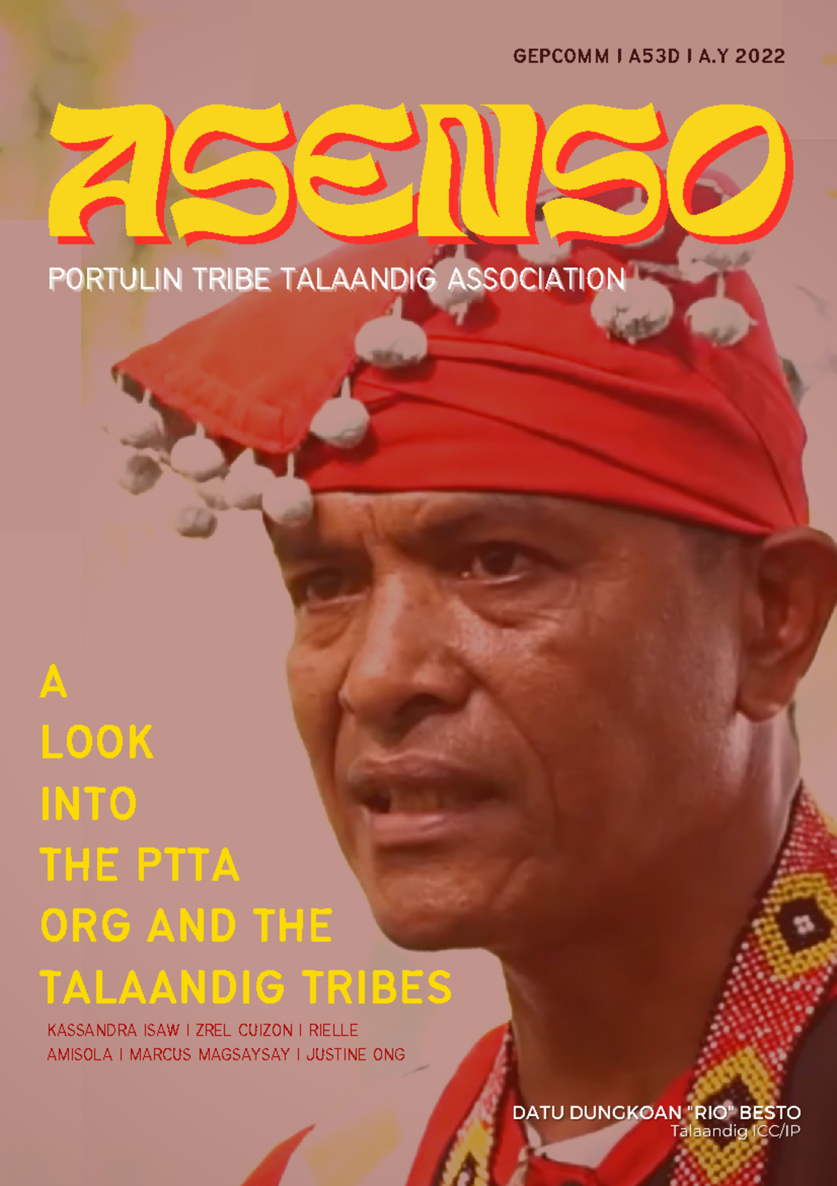 NGO Magazine - A LOOK INTO THE PTTA ORG AND THE TALAANDIG TRIBES ...