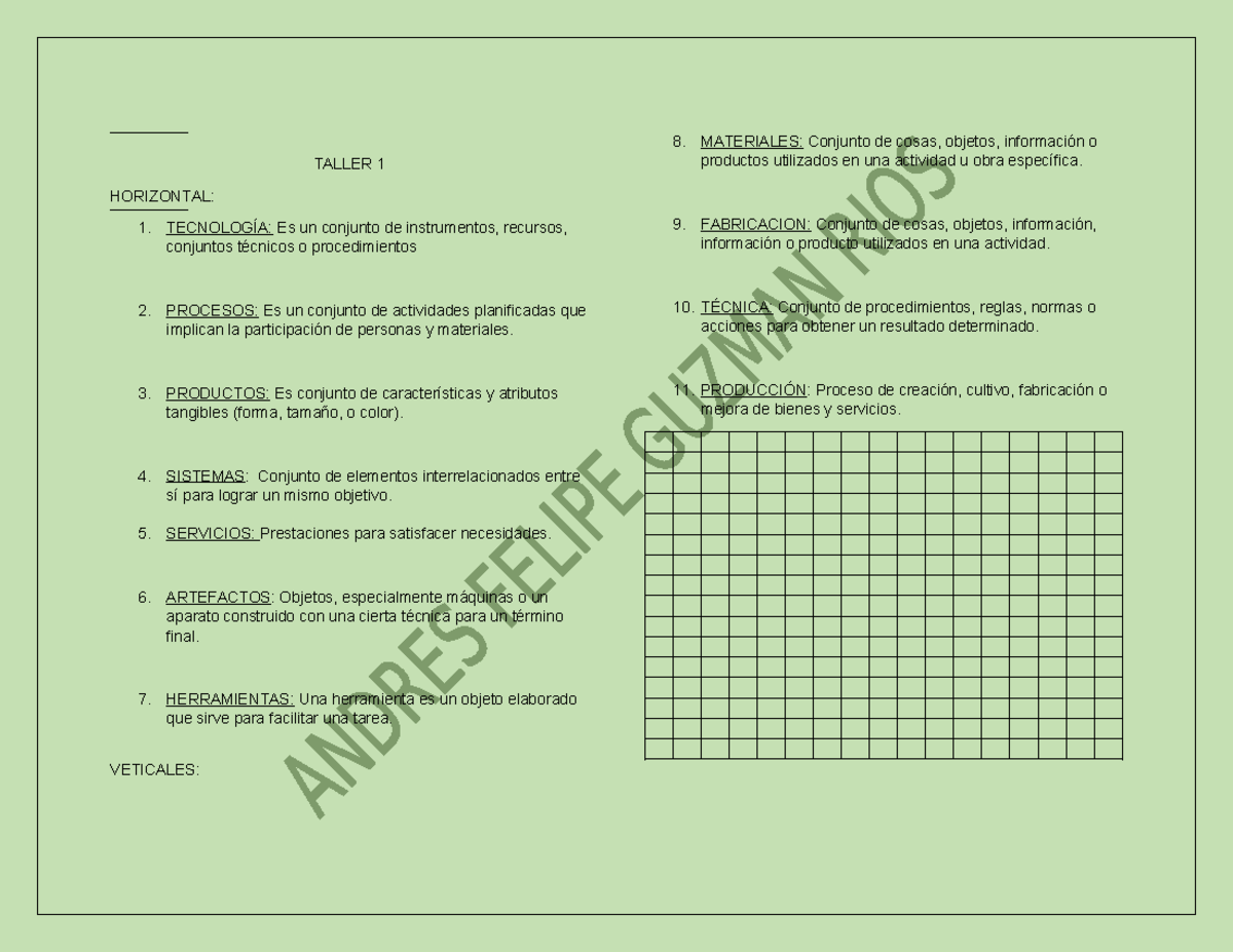 Andres felipe guzman rios 801 (1)2134567 u8i9o - TALLER 1 HORIZONTAL ...