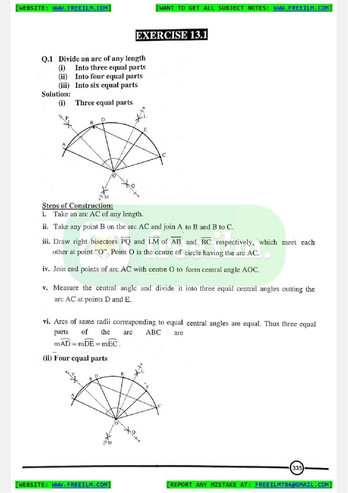 10th Maths Chap13 Ex 13.1 - maths - Studocu