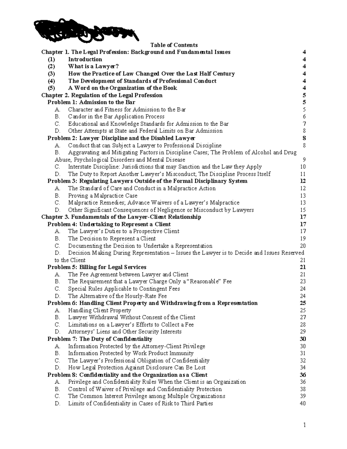 Worthy - PR Textbook Outline - Worthy – Professional Responsibility ...