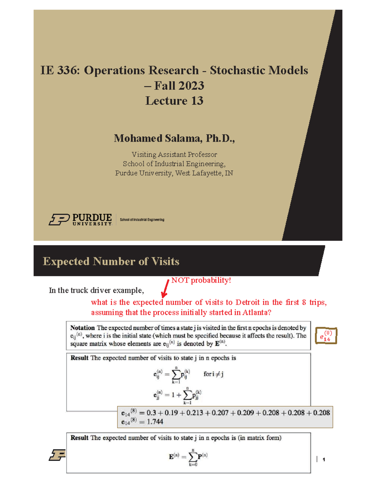 IE-336 Ch3 - Lec13 - IE 336: Operations Research - Stochastic Models ...