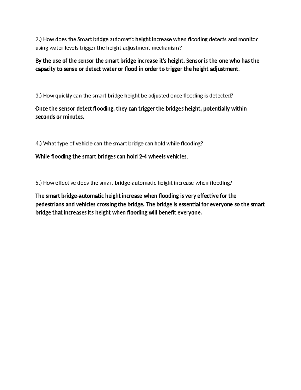 Smart Bridge Automatic Height Increase When Flooding SOP - 2.) How does ...