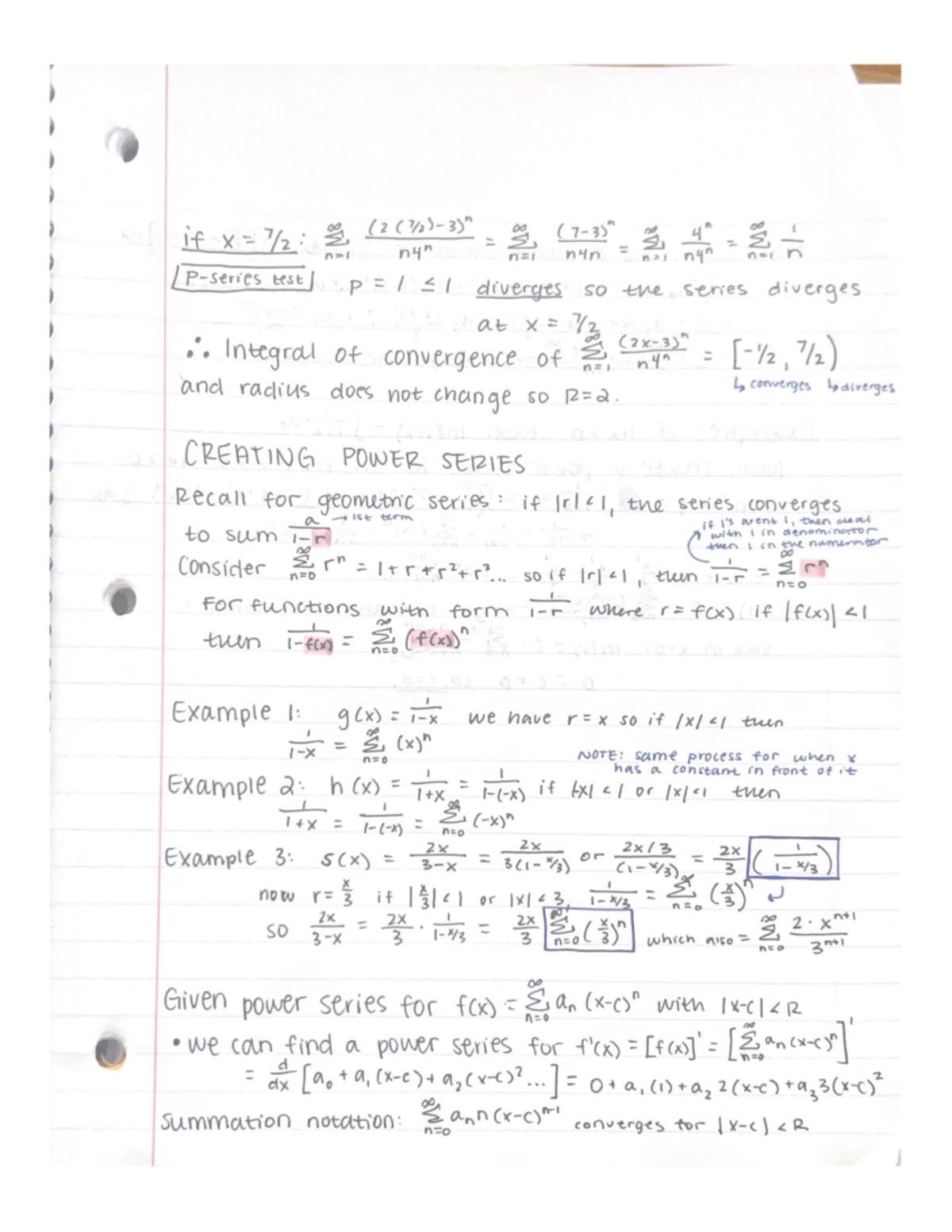 10.6: Creating power series - MATH 1020 - Studocu
