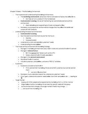 MKTG 300 - Chapter 6 Notes - Chapter 6 Notes – Global Marketing Amazon ...