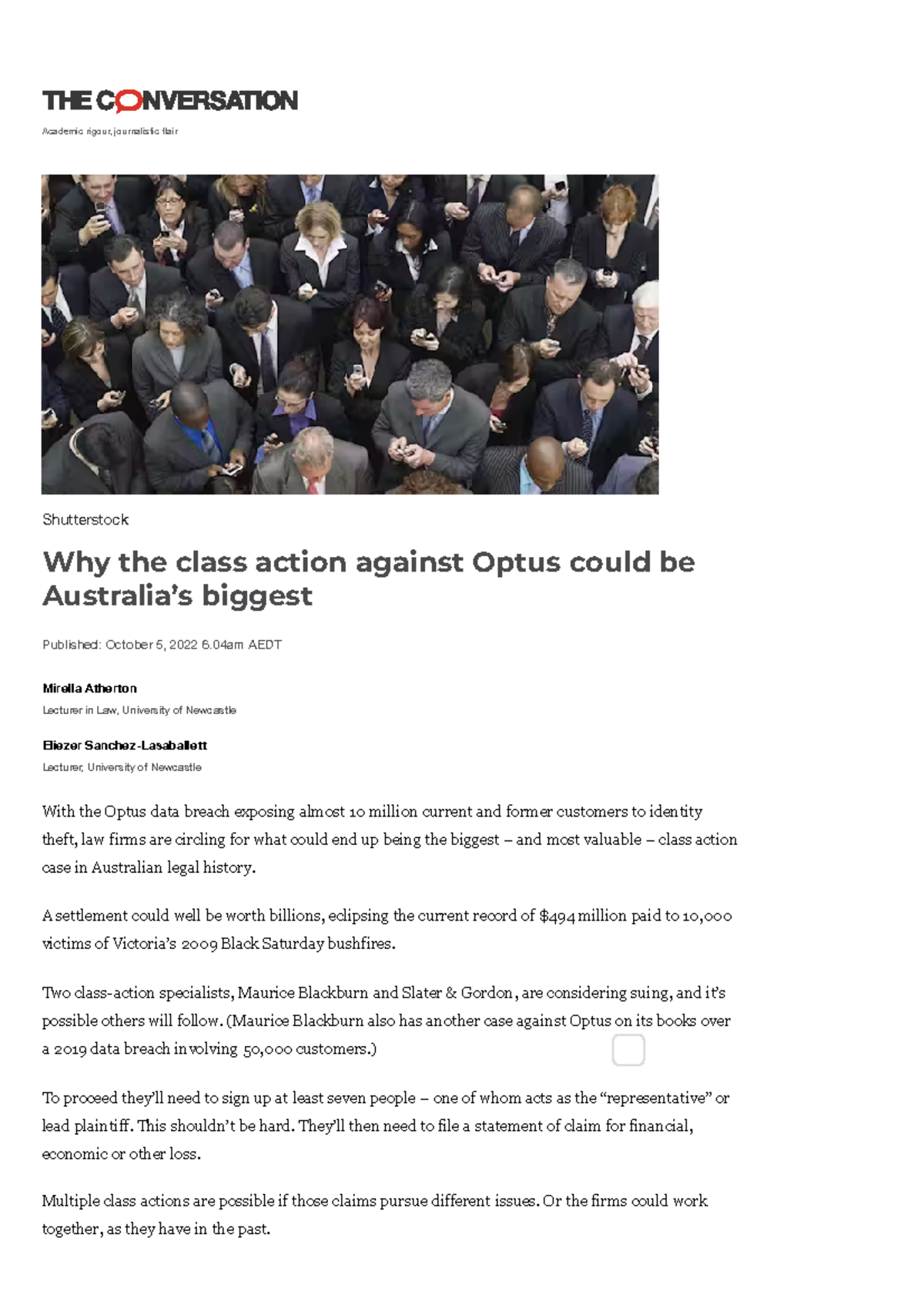 Why the class action against Optus could be Australia’s biggest ...