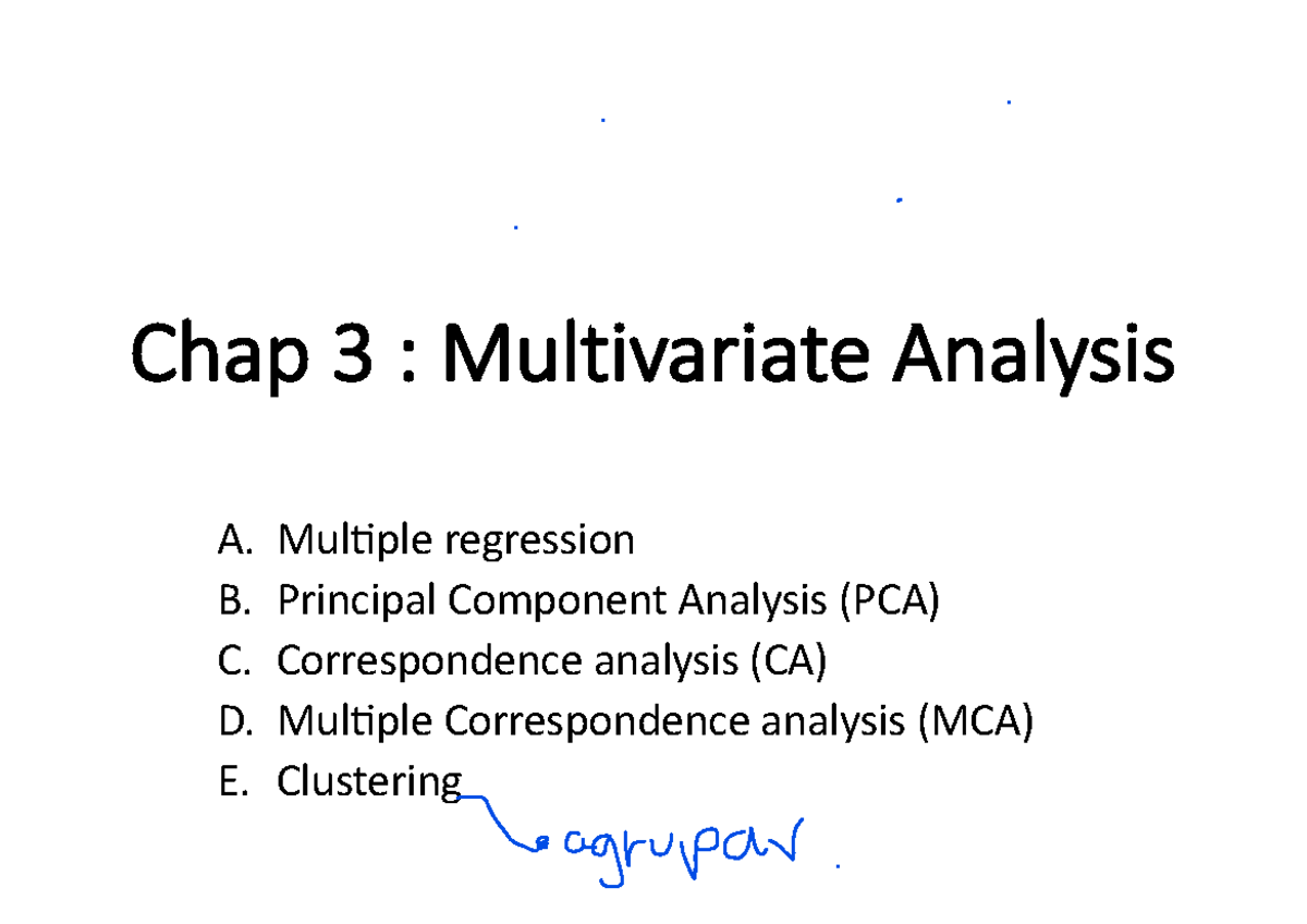 Lesson 3 - asdf - Chap 3 : Multivariate Analysis A. Mulple regression B ...
