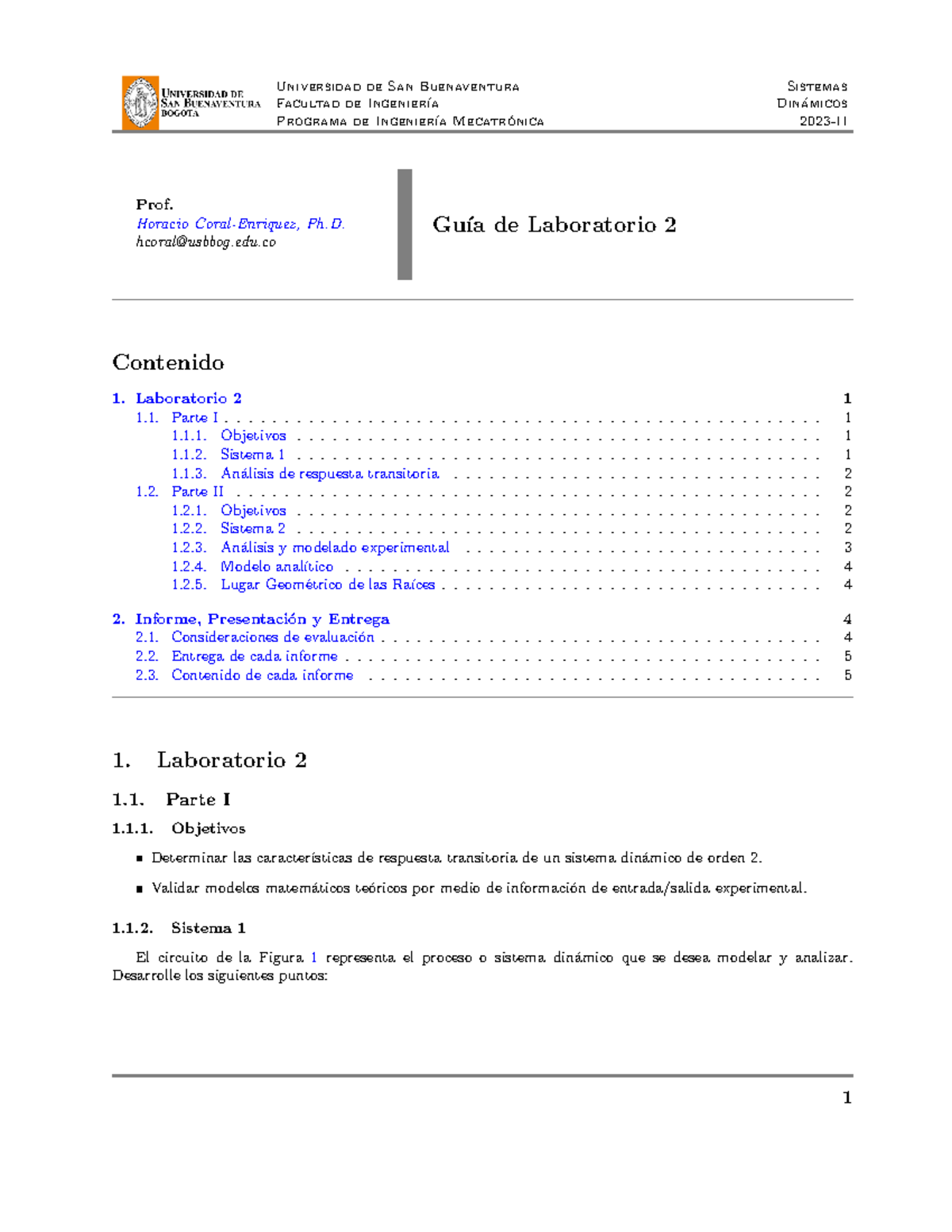 Guía de Laboratorio 2 SD USB 2023 2 - Facultad de Ingenier ́ıa Programa de Ingenier ́ıa Mecatr ...