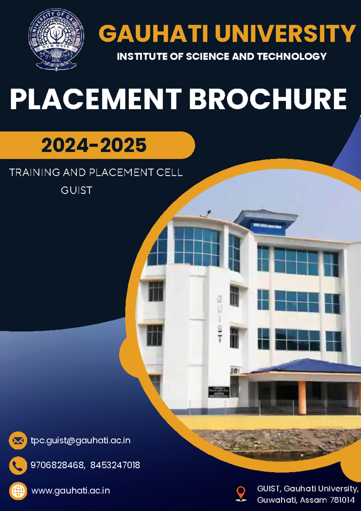 Guist Placement Brochure - PLACEMENT BROCHURE GAUHATI UNIVERSITY TRAINING AND PLACEMENT CELL ...