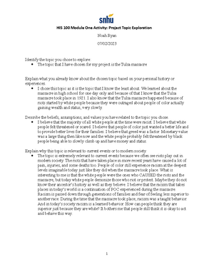 Module Four 4-1 - received an a - Module Four 4-1: Short Answer Noah ...