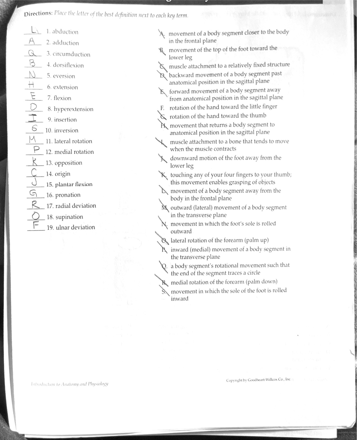 Lesson 5.3 - Learning Key Terms - BIO 2053 - Studocu