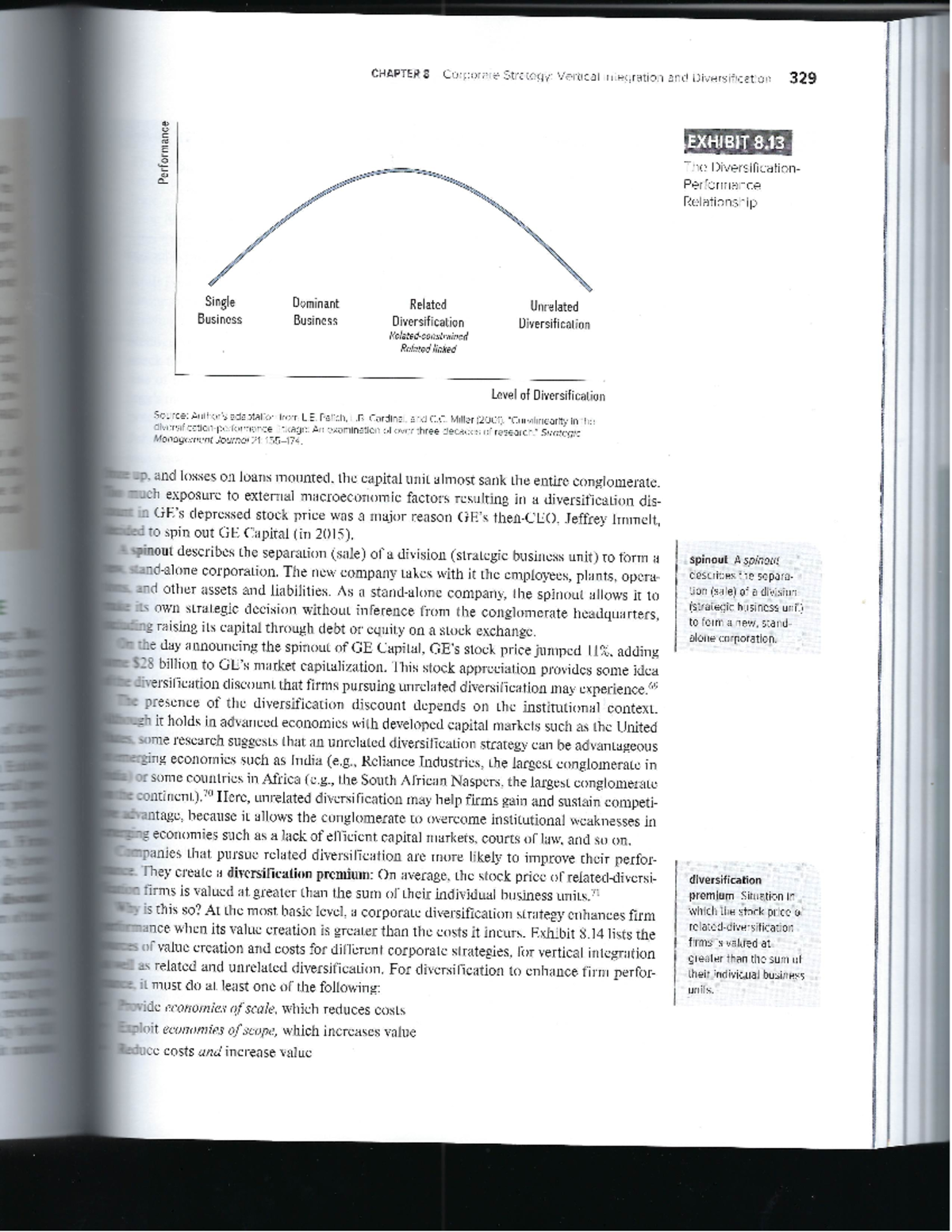 Exhibit 8 - CHAPTER 8 Corporate Strategy: Vertical Integration and Diversification 329 EXHIBIT 8 ...