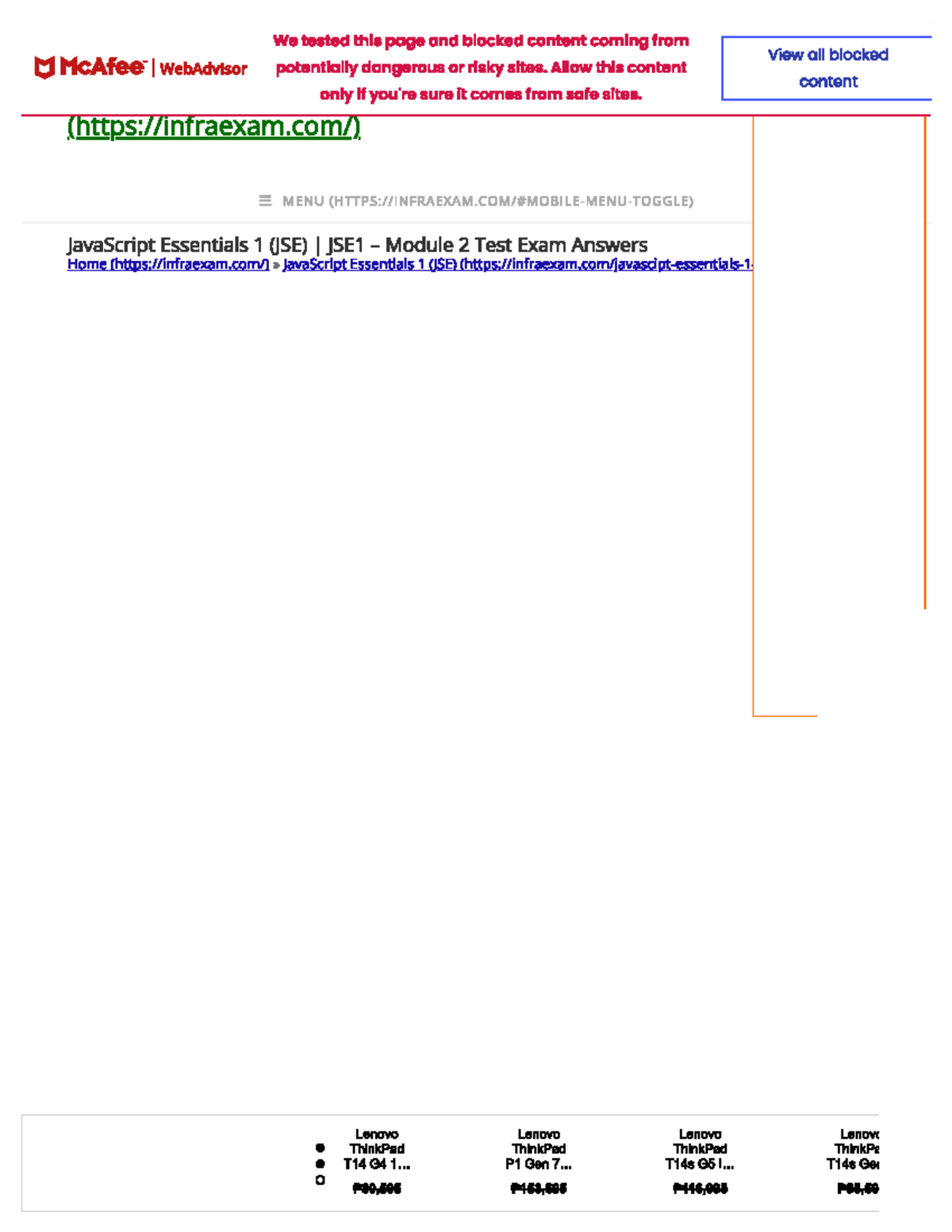 Java Script Essentials 1 – Module 2 Test Exam Answers - We tested this ...