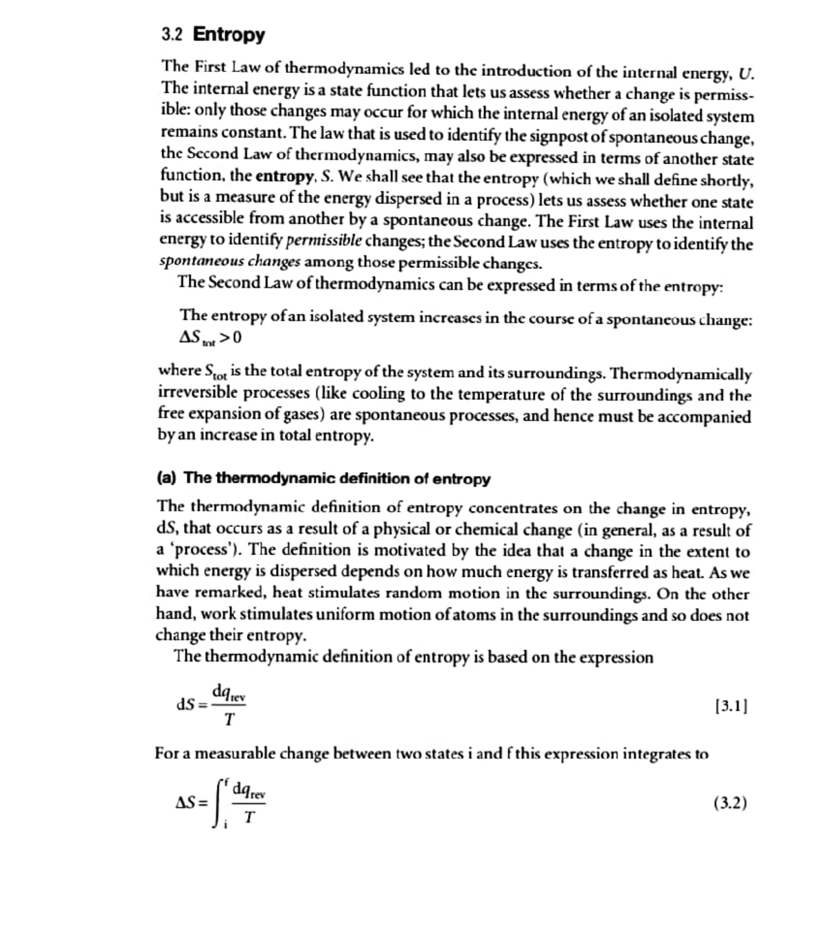 Entropy the state function - 3 Entropy The First Law of thermodynamics ...