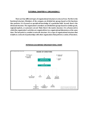 Tutorial Chapter 8 FUNDAMENTAL OF MANAGEMENT MGT162 - TUTORIAL CHAPTER ...