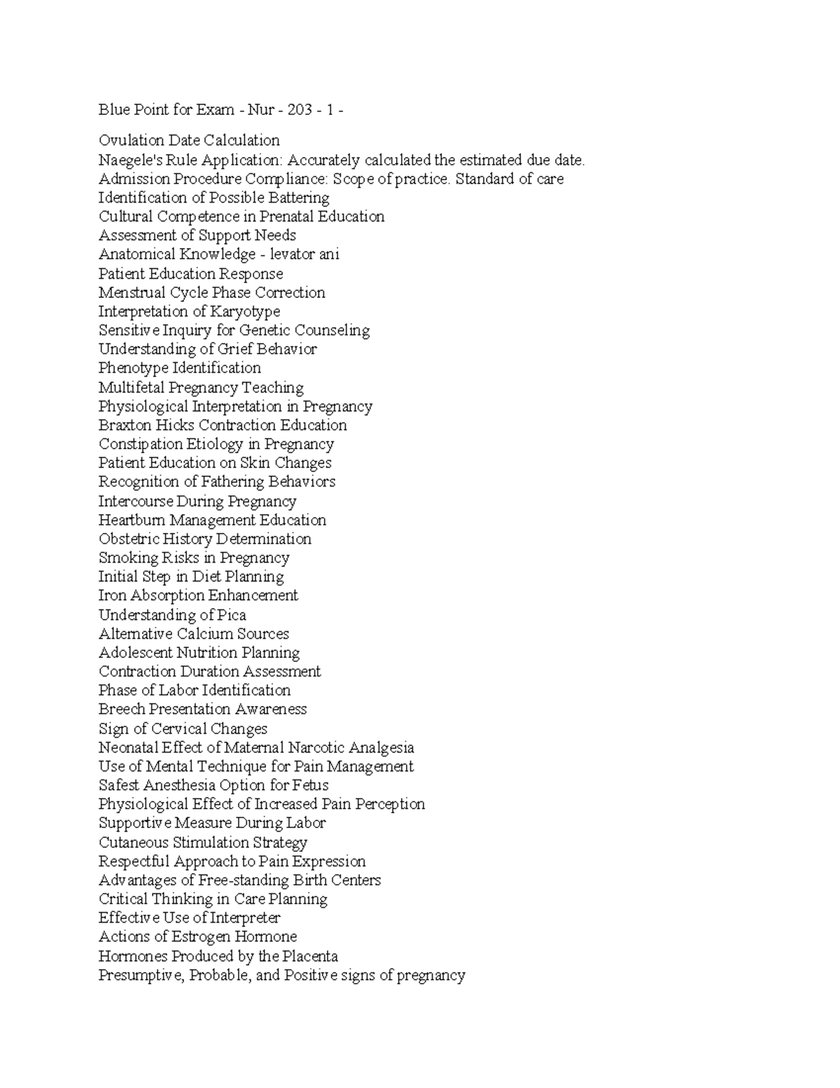 Blue Point for Exame - Admission Procedure Compliance: Scope of ...