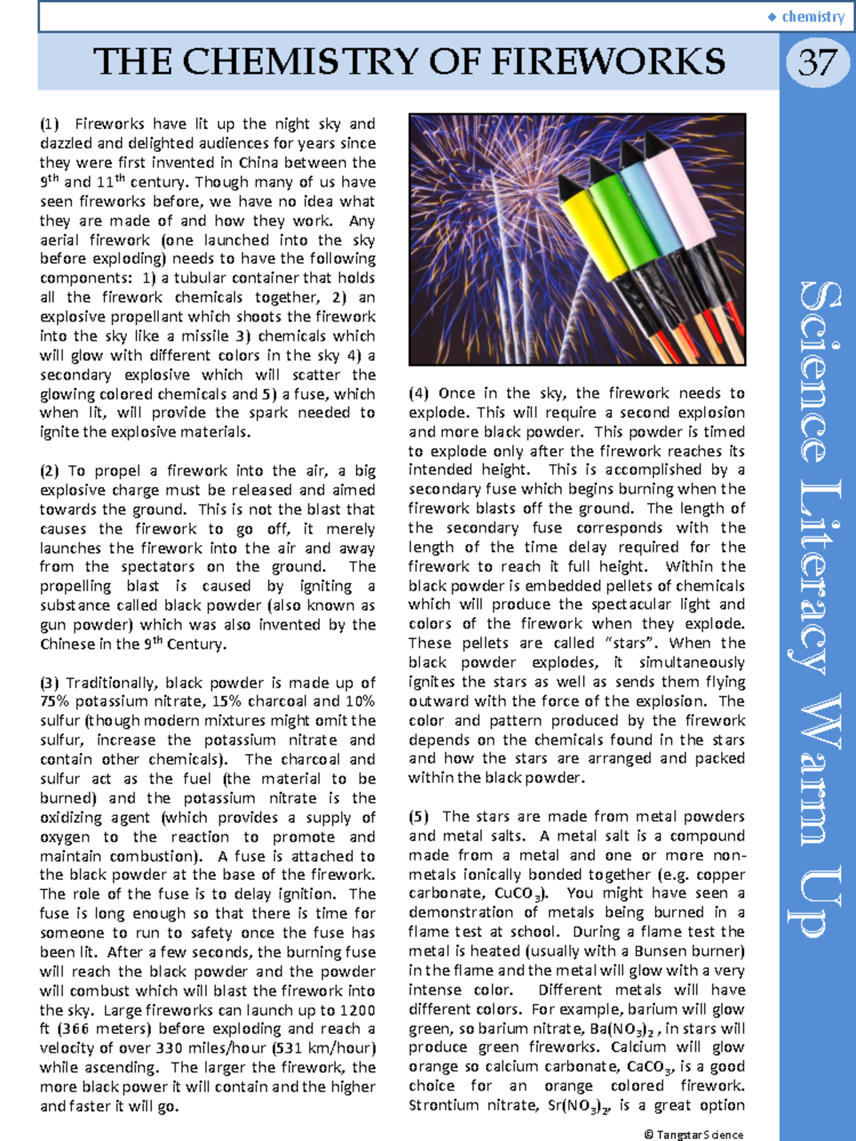 Heriberto Rodriguez Nunez - Science Reading Article 37 - The Chemistry ...