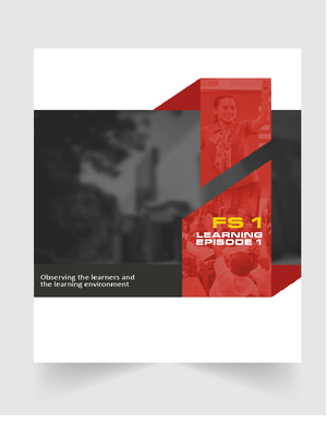 FS1- Episode-13 - Summary Field Study - Your Learning Episode Overview ...