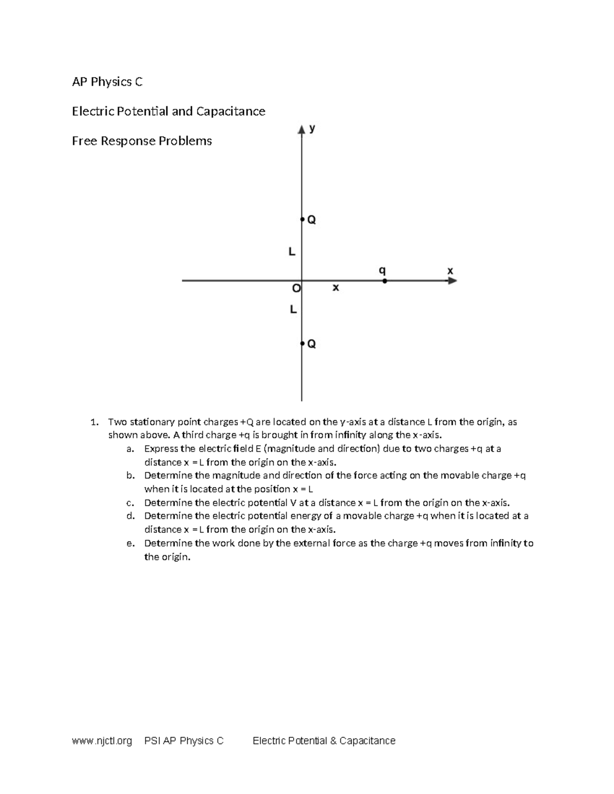Ap-physc-em electric-potential-capacitance-free-response-problems 2023 ...