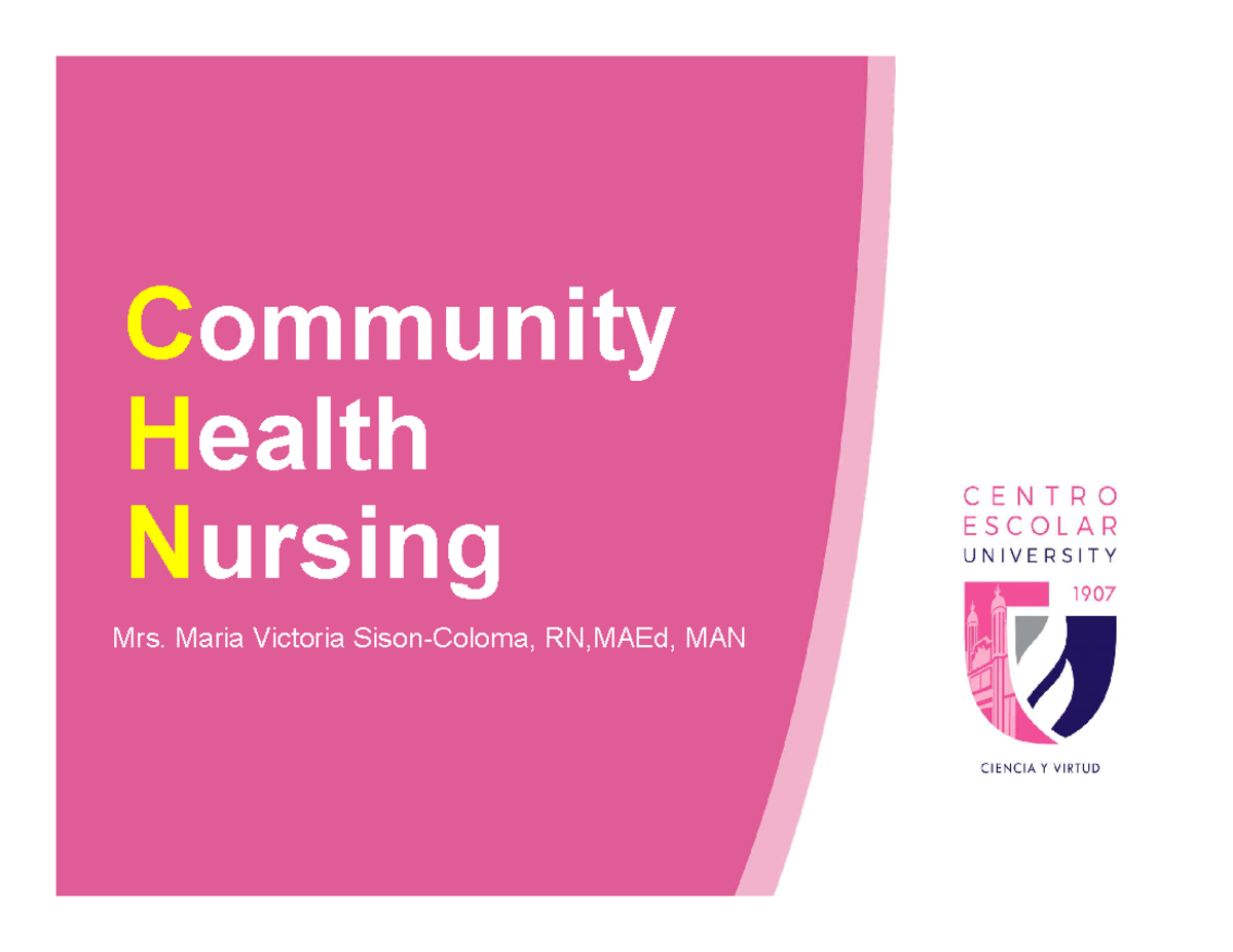 Community Health Nursing -Unit-I-Historical Background - Community ...