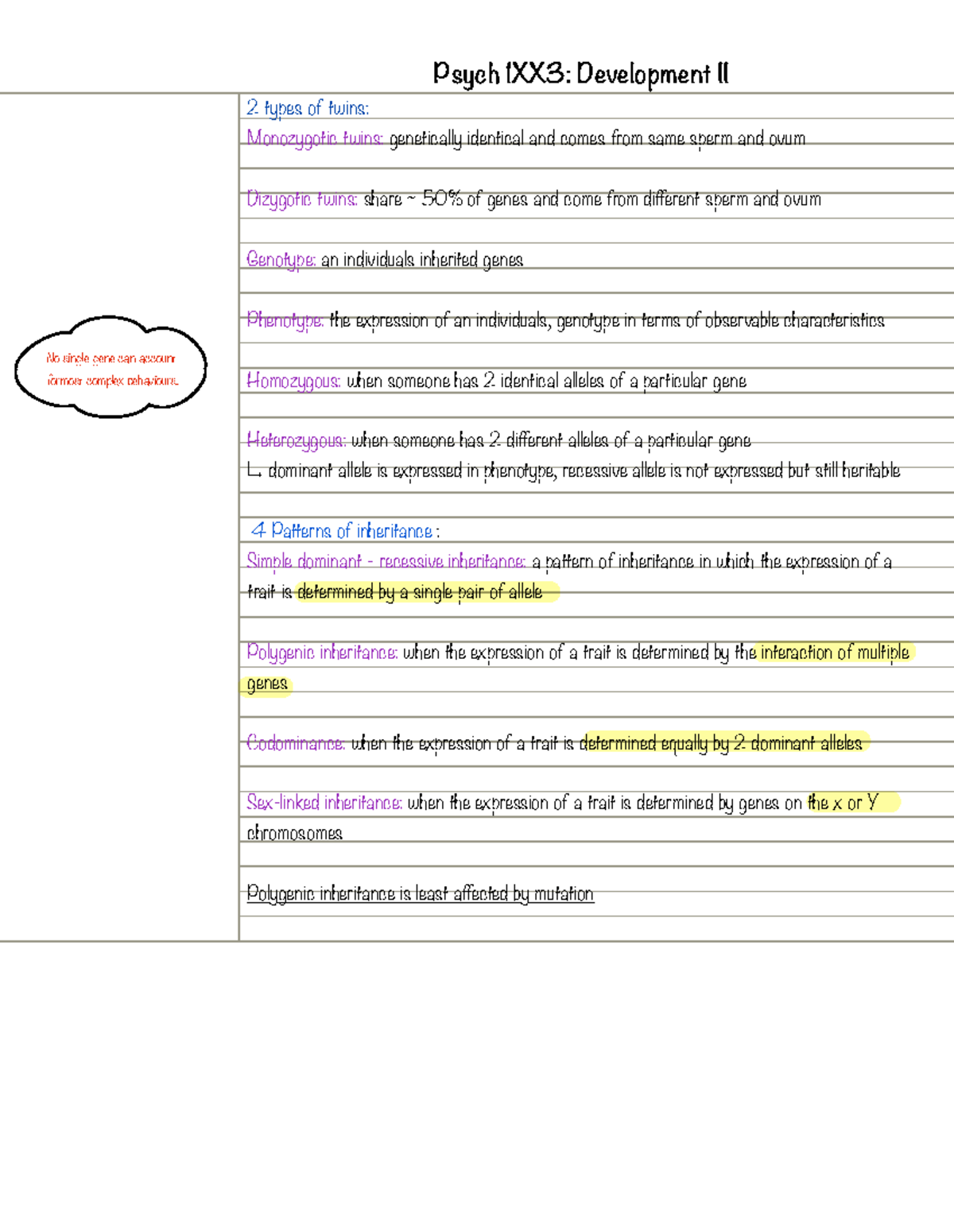 Chapter 2 Development II - Psych 1XX3: Development II 2 types of twins ...
